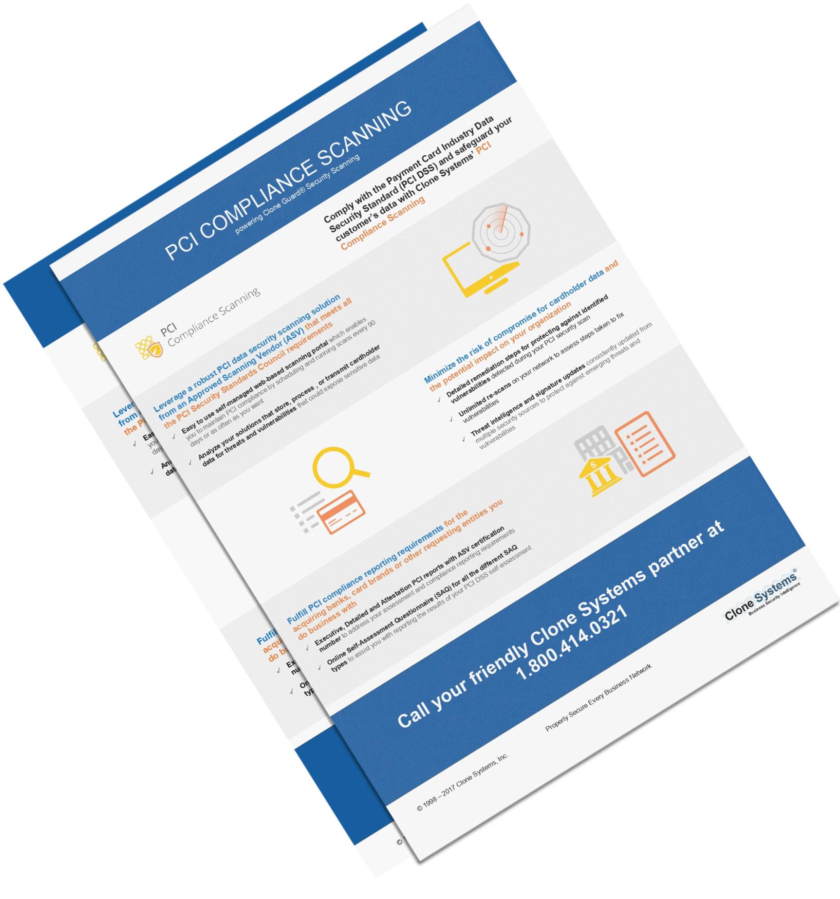 PCI Compliance Scanning - Clone Systems, Inc.